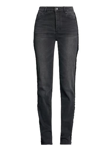 Armani Exchange Straight Leg Jeans With Crystal Embellishments - Black