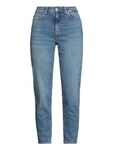 Only High Waisted Tapered Jeans - Blue