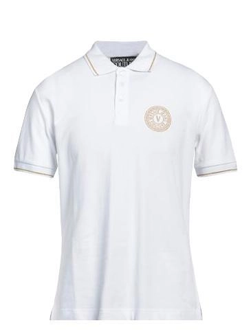 Versace Polo Shirt Size Cotton, Polyamide, Elastane - White