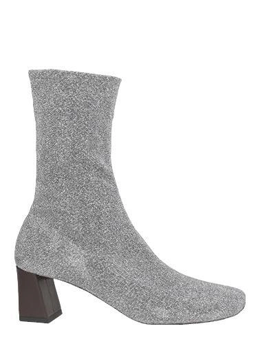 ALYSI Sock Ankle Boots - Silver