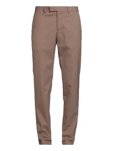 LARDINI Checked Twill Chino Pants - Beige