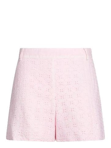 120% Lino Broderie Anglaise High-waisted Shorts - Pink