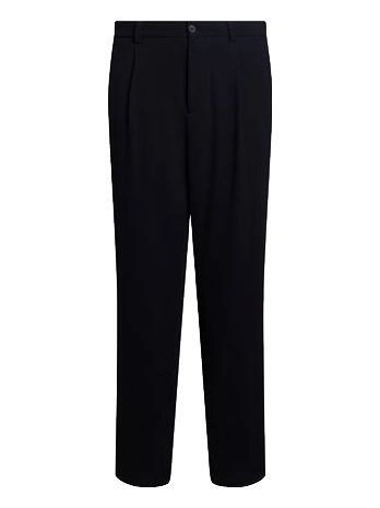 Giorgio Armani Virgin Wool Tailored Pants - Blue