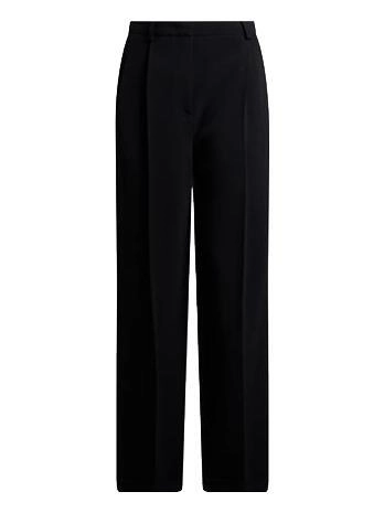 Giorgio Armani Tapered Viscose Blend Pants - Black