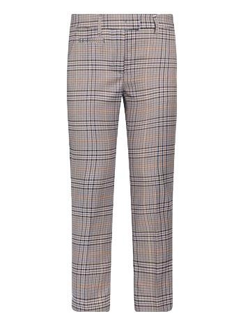 DONDUP Glen Plaid Stretch Twill Pants - Beige
