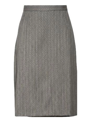 Paul & Joe Virgin Wool And Silk Midi Skirt - Grey