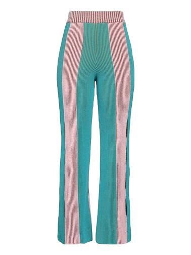 Andersson Bell Polyester And Cotton Trousers - Blue