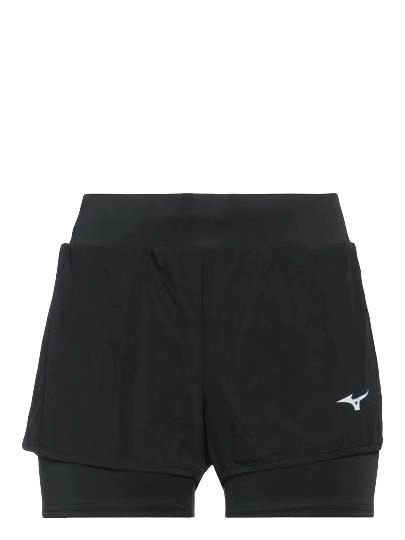 Mizuno Polyester And Elastane Shorts - Black