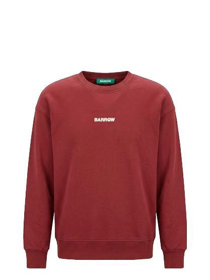 BARROW Crewneck French Terry Sweatshirt - Red