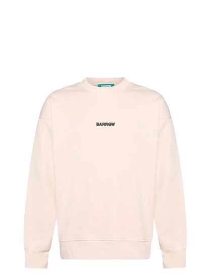 BARROW Crewneck French Terry Sweatshirt - White