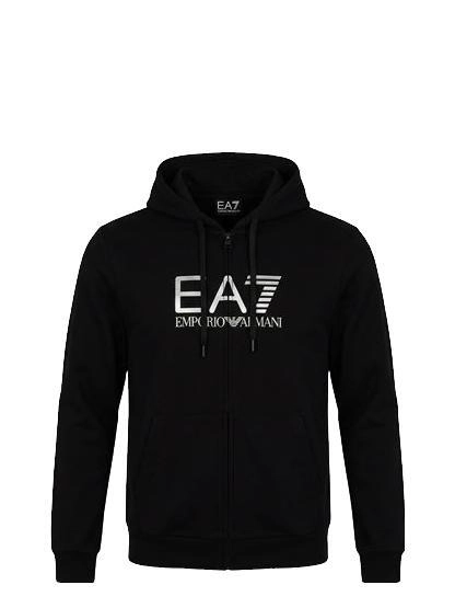 EA7 Cotton Elastane Tracksuit - Black