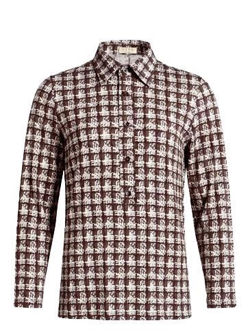 SIYU Multicolor Viscose And Elastane Top - Brown