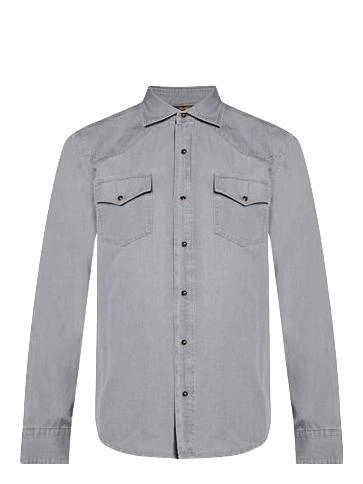 MOORER Shirt Size Cotton - Grey