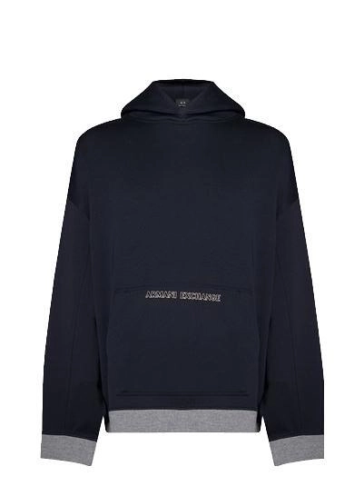 Armani Exchange Sweatshirt Size Cotton, Polyester, Elastane - Navy
