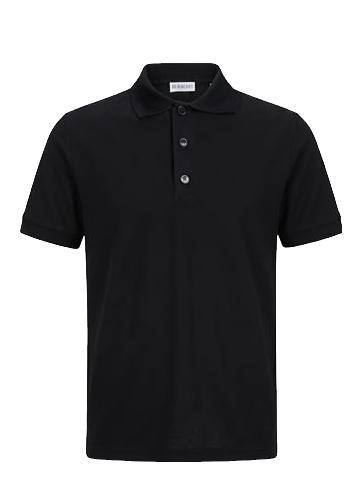 Burberry Polo Shirt Size Cotton - Black