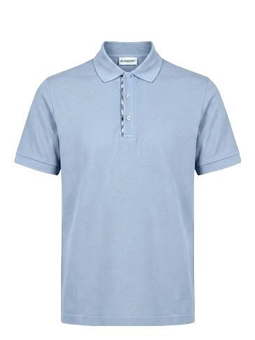 Burberry Polo Shirt Light Size Cotton - Blue