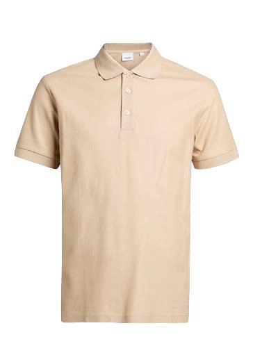 Burberry Polo Shirt Sand Size Cotton - Beige