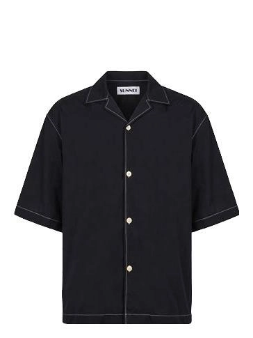 Sunnei Shirt Size Polyamide, Elastane - Black