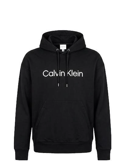 Calvin Klein Cotton Terry Hoodie - Black