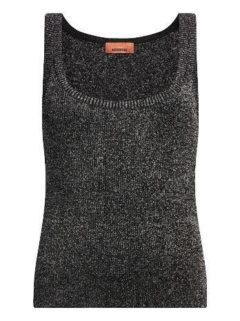 Missoni Viscose Tank Top With Metallic Fiber - Black
