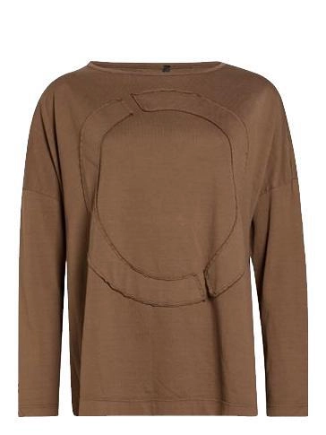 PIERANTONIOGASPARI Chocolate Cotton Long Sleeve T-shirt - Brown