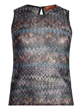 Missoni Viscose And Metallic Fiber Tank Top - Black
