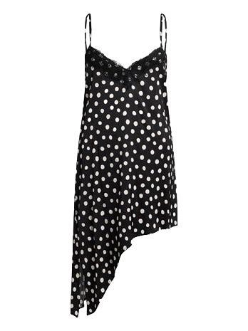 SHIRTAPORTER Viscose And Elastane Polka Dot Camisole - Black
