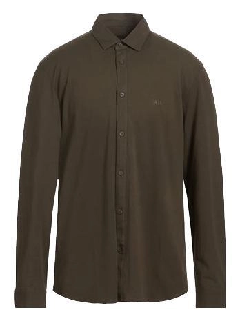 Armani Exchange Shirt Size Cotton, Elastane - Green
