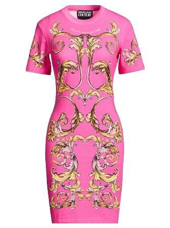 Versace Cotton And Elastane T-shirt Dress - Pink