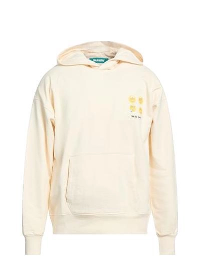 BARROW Ivory Cotton Terry Hoodie - White