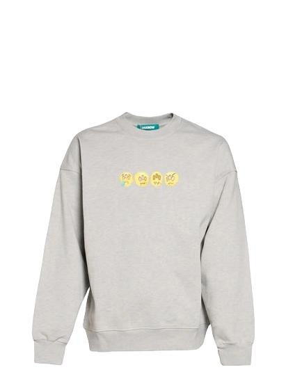 BARROW Light Cotton & Polyester Sweatshirt - Grey
