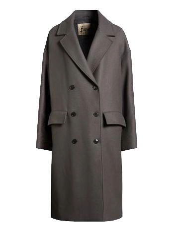 Herno Recycled Wool & Polyamide Double-breasted Coat - Grey