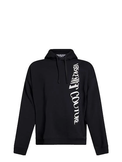 Versace Hooded Cotton Sweatshirt - Black