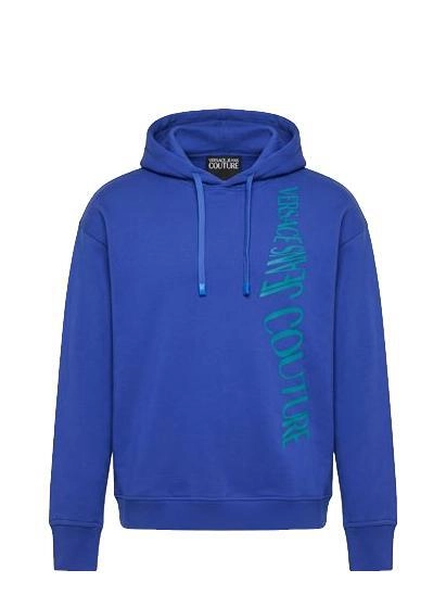 Versace Cotton Hooded Sweatshirt - Navy