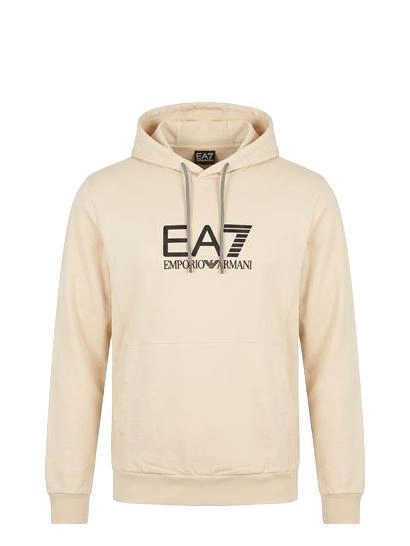 Emporio Armani Cotton Terry Hoodie - Beige
