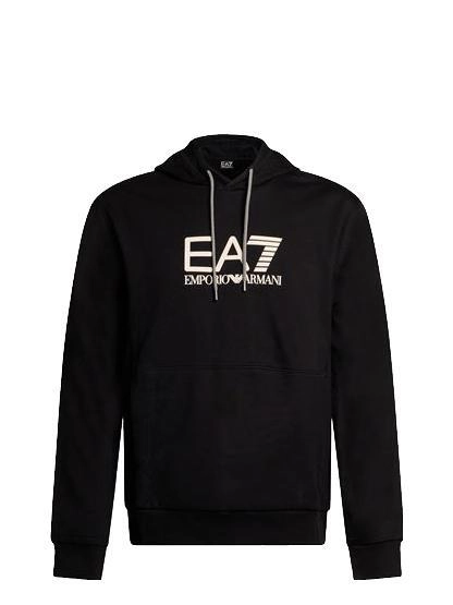 Emporio Armani Cotton Terry Hoodie - Black