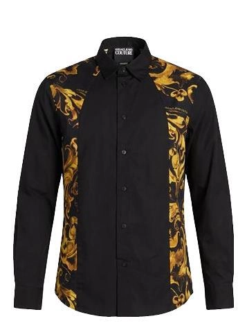 Versace Shirt Size Cotton - Black