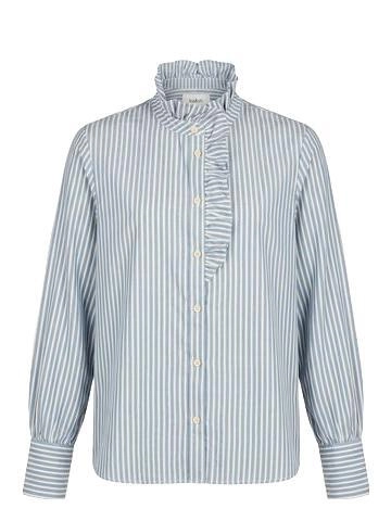 Ba&sh Striped Ruched Shirt - Blue
