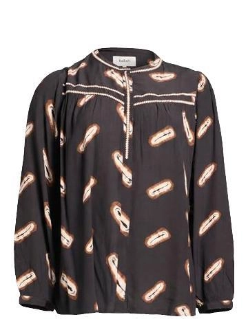 Ba&sh Embroidered Multicolor Viscose Shirt - Black