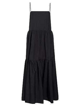 Rag & Bone Dark Cotton Maxi Dress - Green