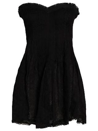 Poupette St Barth Cotton Broderie Anglaise Mini Dress - Black