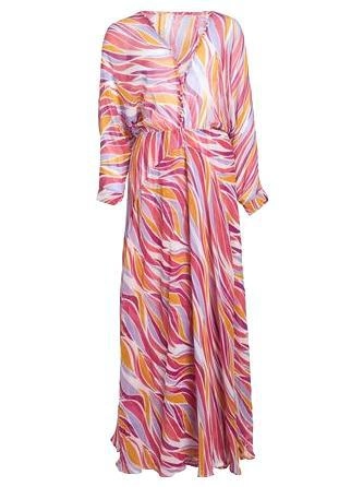 Poupette St Barth Silk Georgette Maxi Dress - Pink