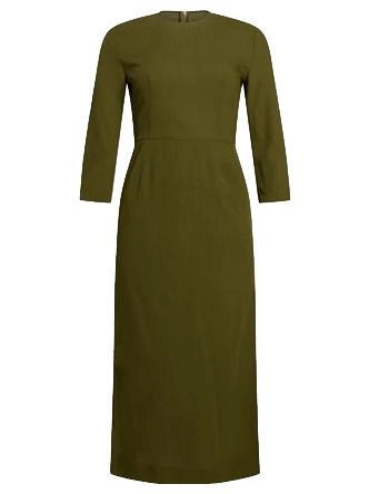 Fabiana Filippi Wool Midi Dress - Green