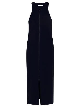 Patrizia Pepe Midnight Bodycon Midi Dress - Blue