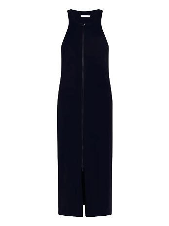 Patrizia Pepe Bodycon Midi Dress - Midnight Blue