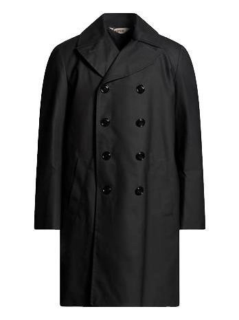 Aspesi Polyester Cotton Trench Coat - Black