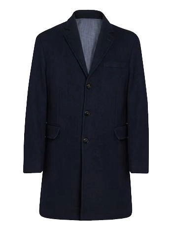 Façonnable Coat Size Recycled Wool, Polyamide - Blue