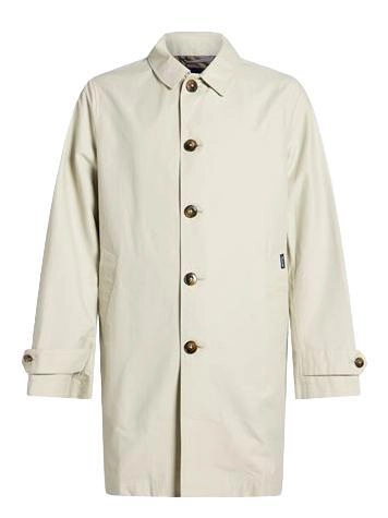 Façonnable Cotton And Polyamide Twill Trench Coat - Beige