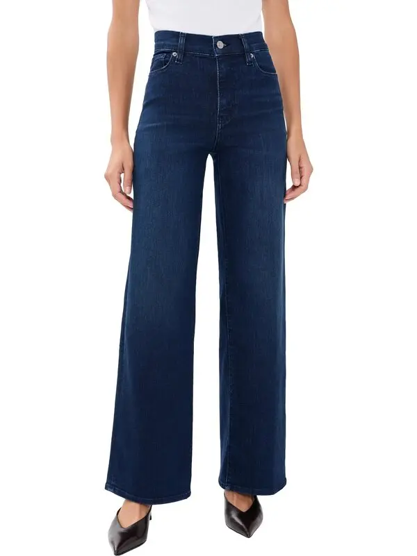 FRAME Le Slim Palazzo Jeans - Ultraviolet