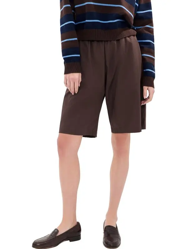 LE BOP Frances Bermuda Shorts - Brown